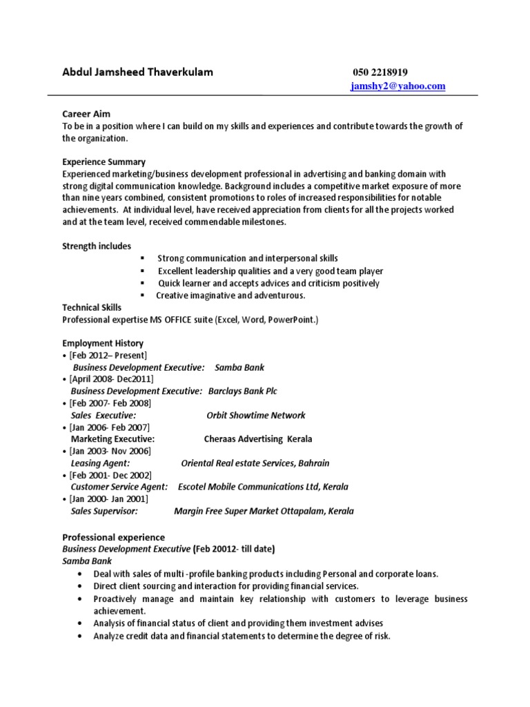 AJ Resume | PDF | Sales | Advertising