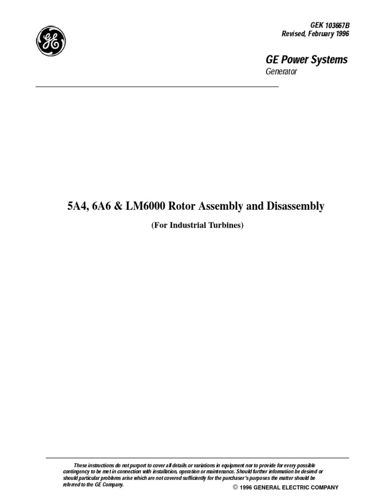 Generator Rotor Removal | PDF | Turbine | Bearing (Mechanical)