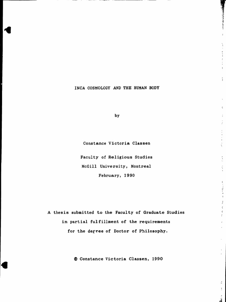 Constance Classen - Inca Cosmology and The Human Body | PDF | Inca ...