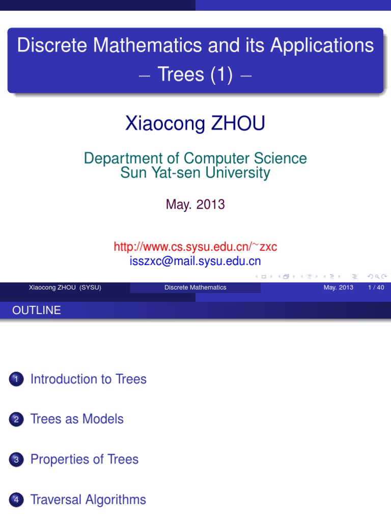 Tree Math Discrete | PDF | Graph Theory | Discrete Mathematics