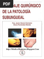 Onicectomia | PDF | Clavo (anatomía) | Dedo del pie
