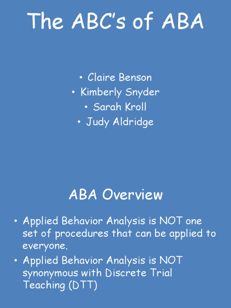 ABC's of ABA Licenta Pairing | PDF | Reinforcement | Psychological Concepts