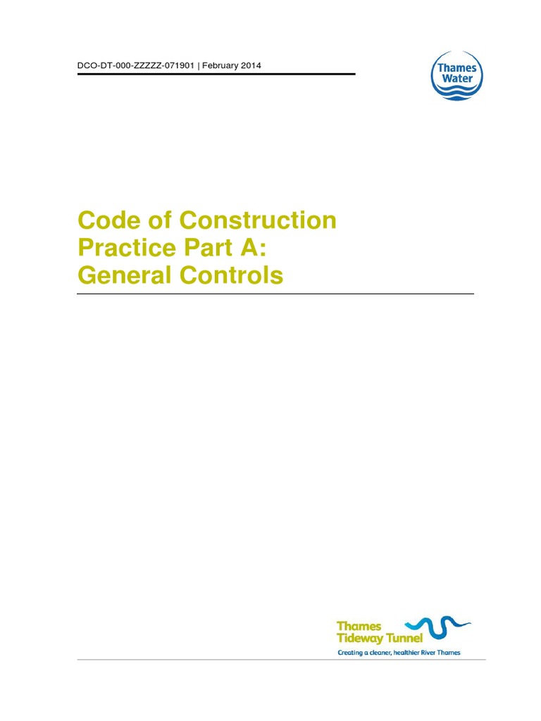 Code of Construction Practice Part A: General Requirements - Revised 12 ...