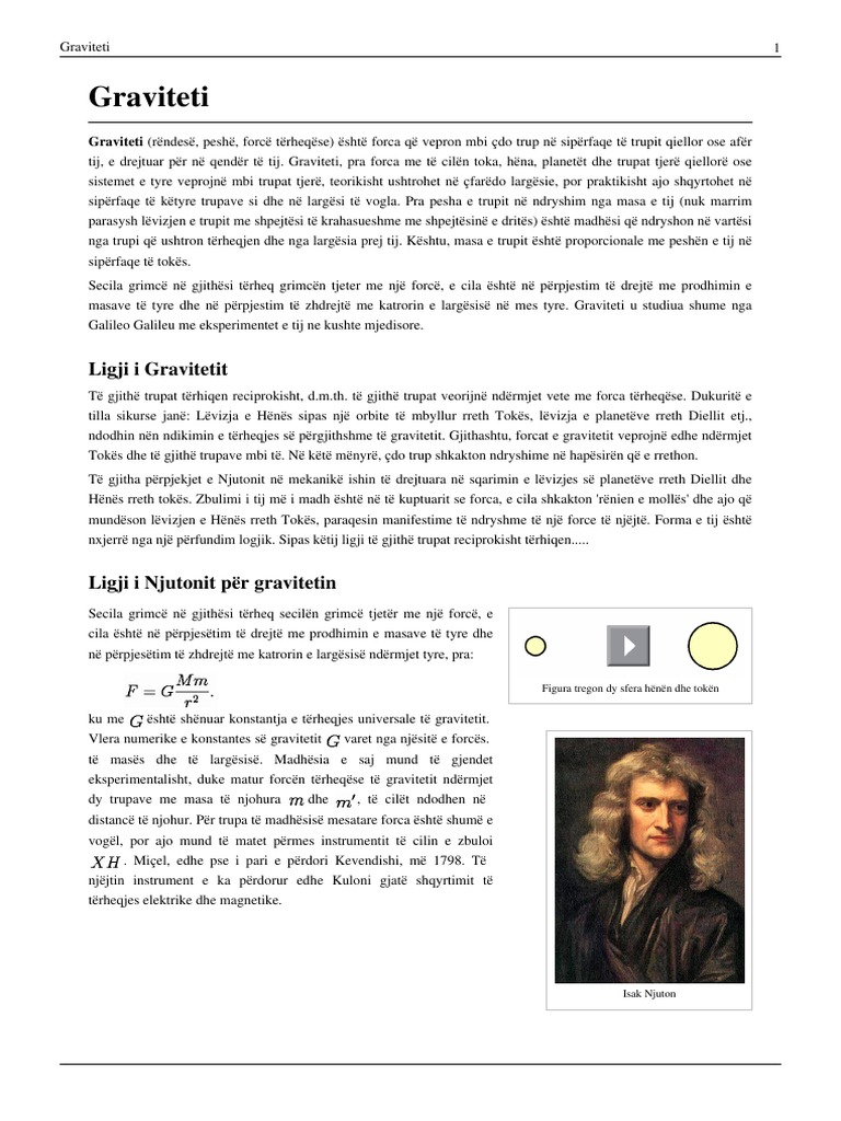 Graviteti | PDF