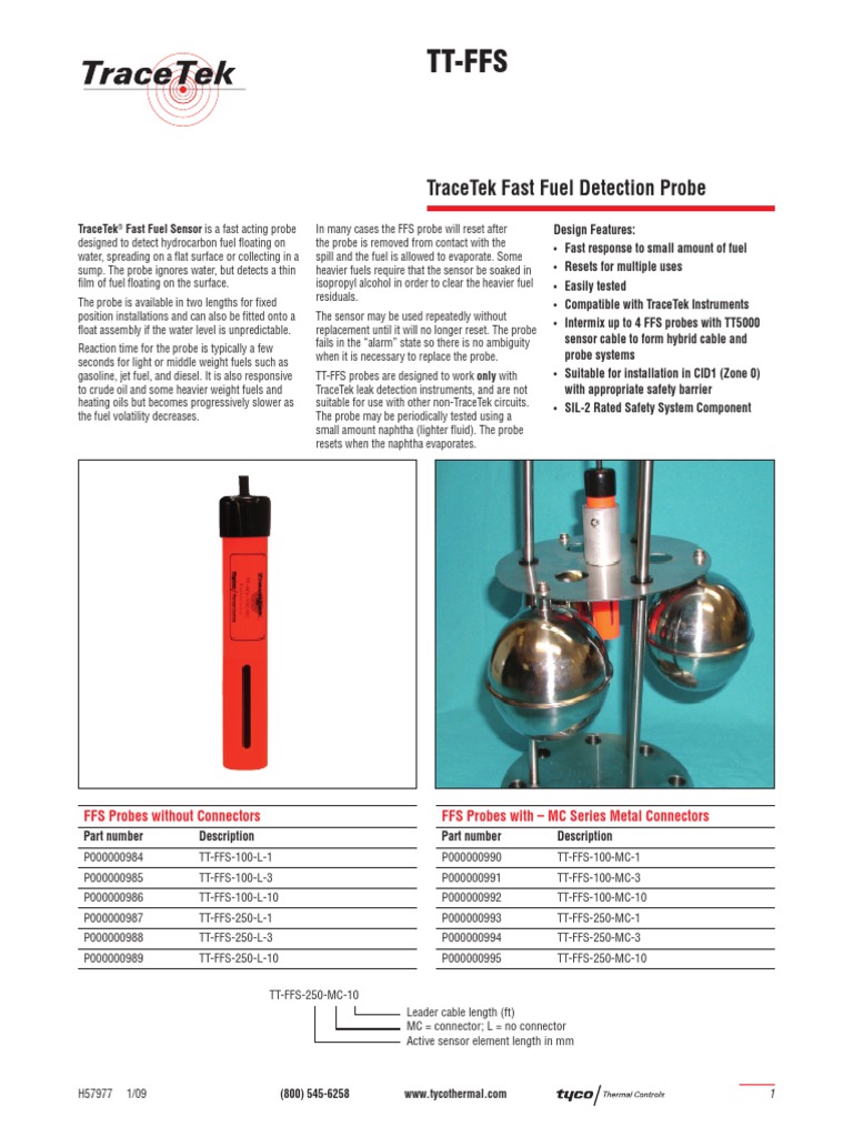 Tracetek TTFFS Leak Detection | PDF | Fuels | Gasoline