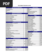 Números de Emergencia en Bolivia | PDF