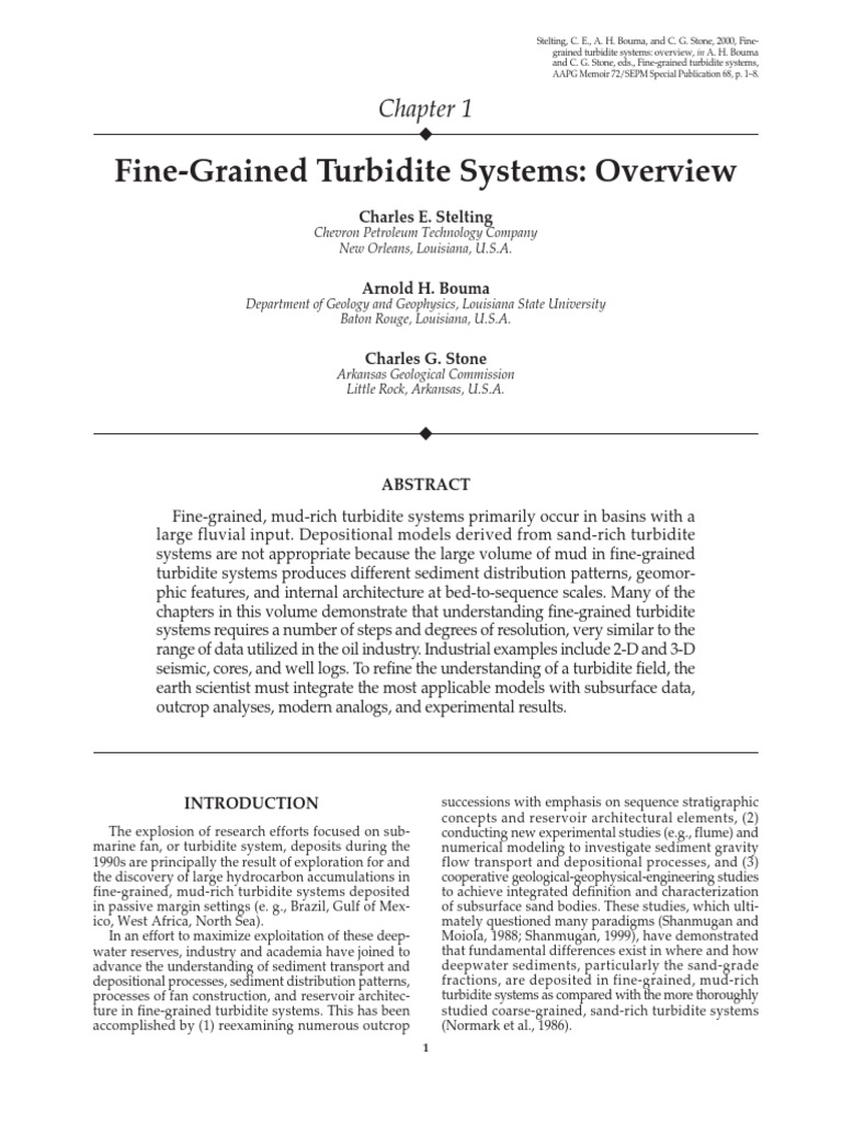 CH01 - Fine-Grained Turbidite Systems - Overview | PDF | Stratigraphy ...