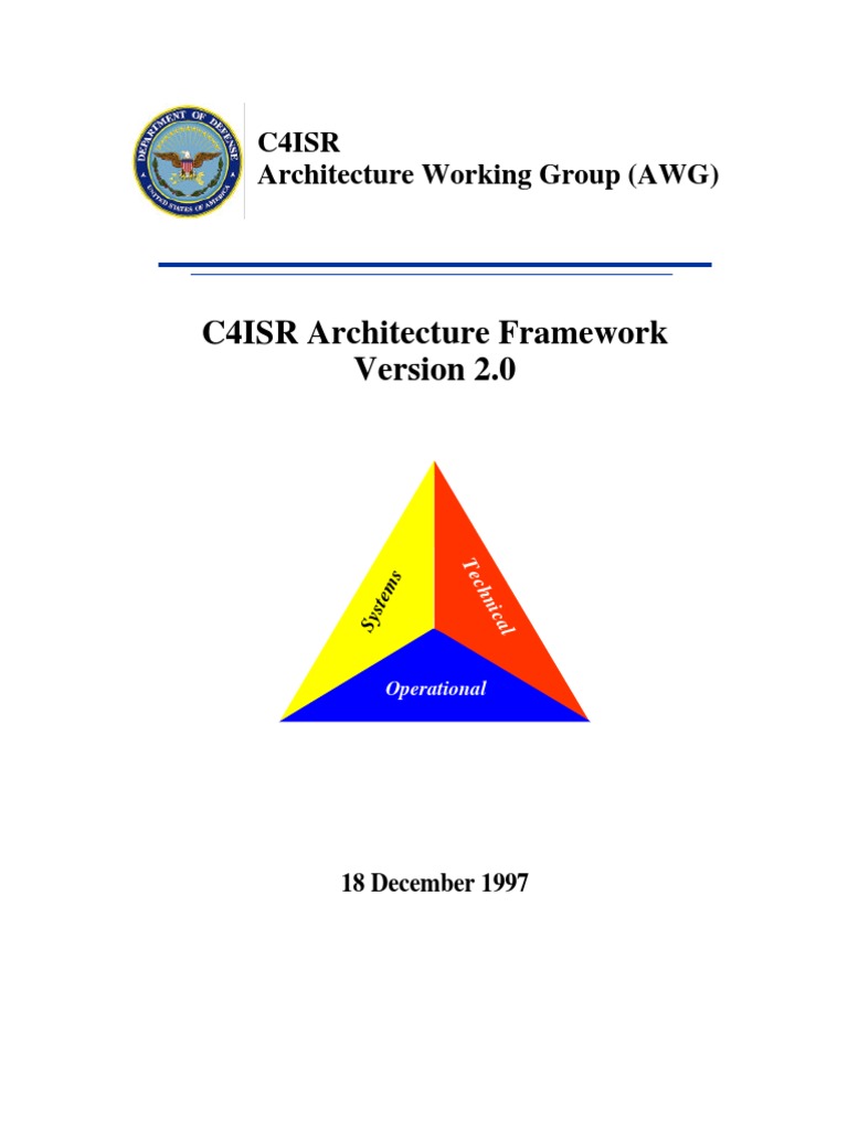 C4ISR Architecture Framework PDF | PDF | Command And Control | Computing