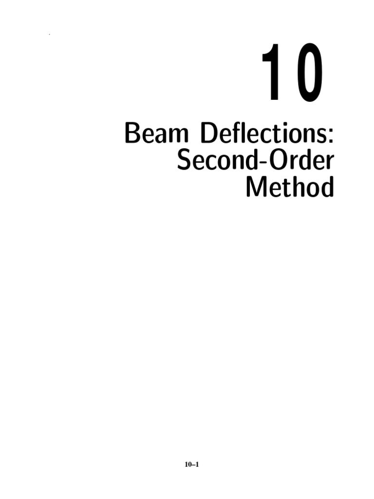 Beam Deflection Second-Order Method | Download Free PDF | Bending ...