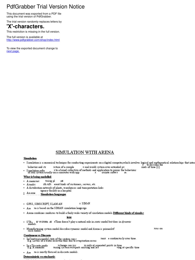 Manual of Simulation With Arena For Lab - Note - 3 | PDF | Simulation ...