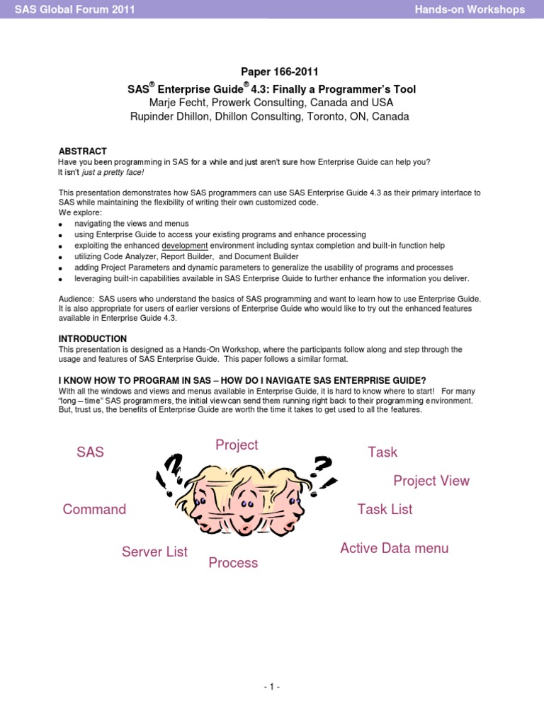 SAS Enterprise Guide | PDF | Sas (Software) | Command Line Interface