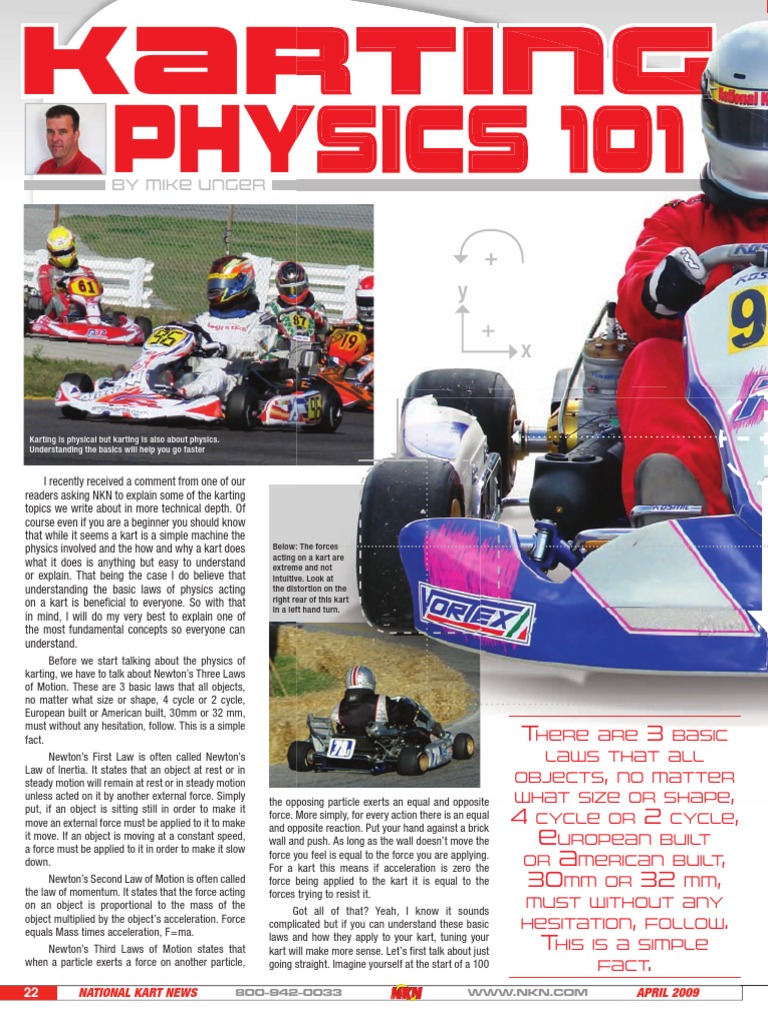 Karting Physics 101 Explained | PDF | Newton's Laws Of Motion | Force