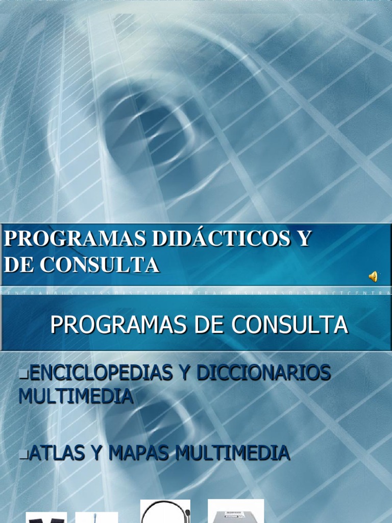 Programas de Consulta y Didacticos | PDF | Multimedia | Diccionario