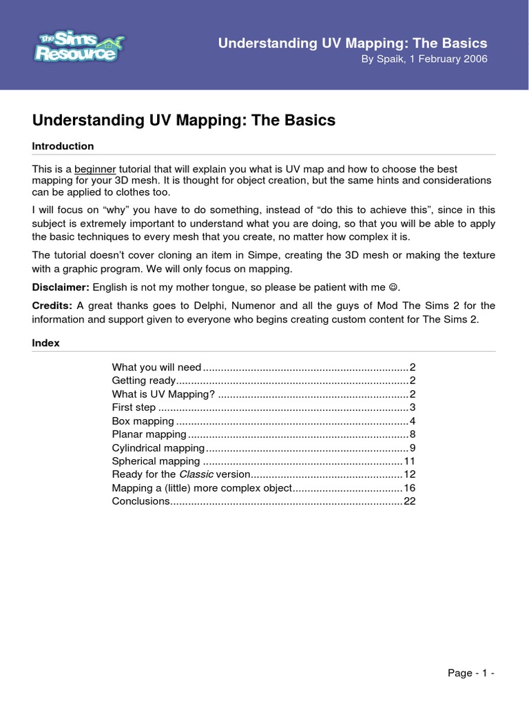 Understanding UV Mapping-TheBasics | PDF | Texture Mapping | 3 D Modeling