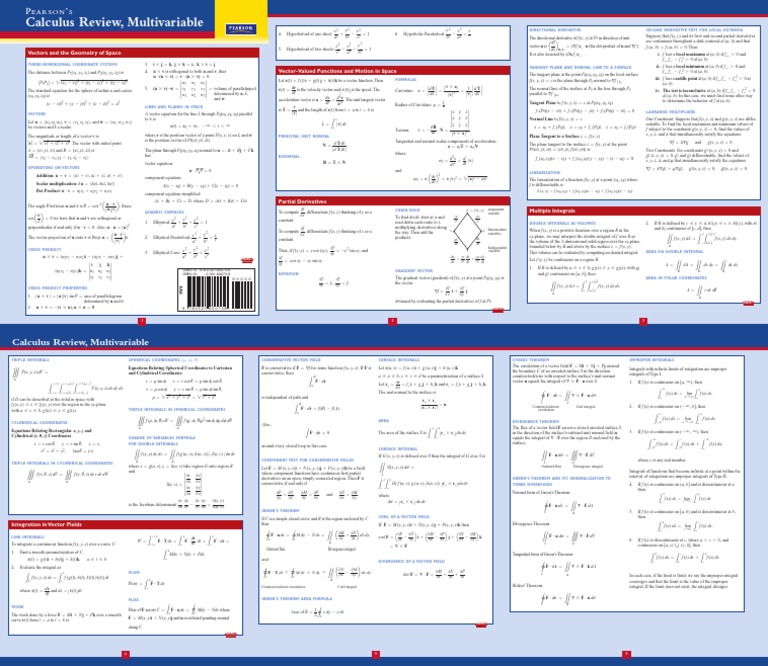 Person Note Document For Multivariable Calculus | PDF | Integral ...