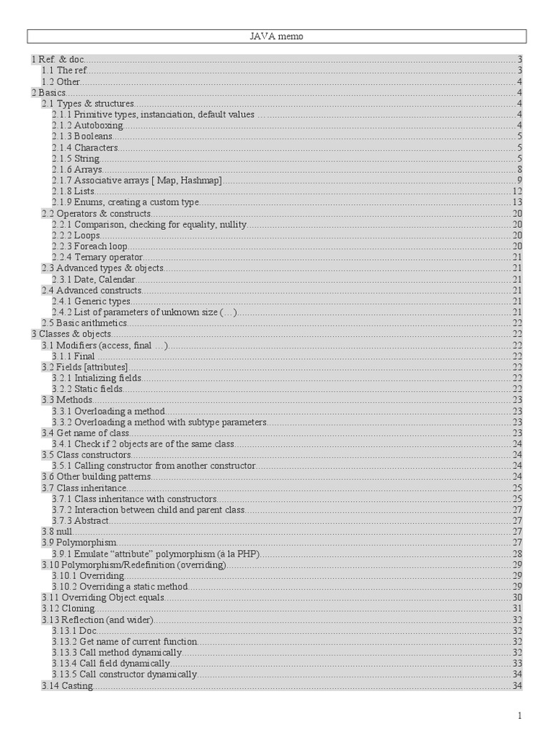 Memo Java | PDF | Boolean Data Type | Written Communication