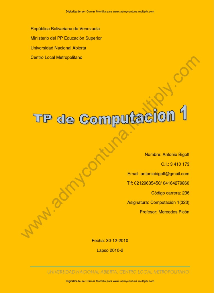 Modelo TP Computacion I 323 PASCAL | PDF | Algoritmos | Estructura de datos de matriz