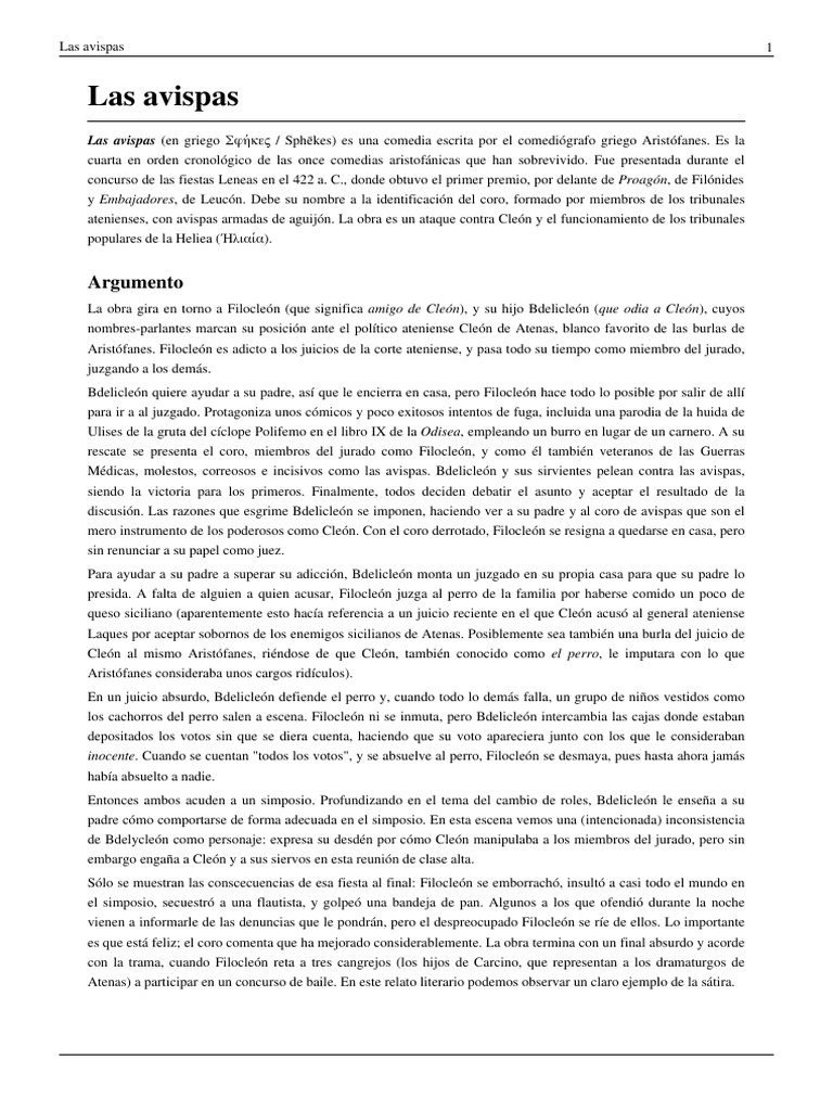 Las Avispas | PDF | Esclavitud