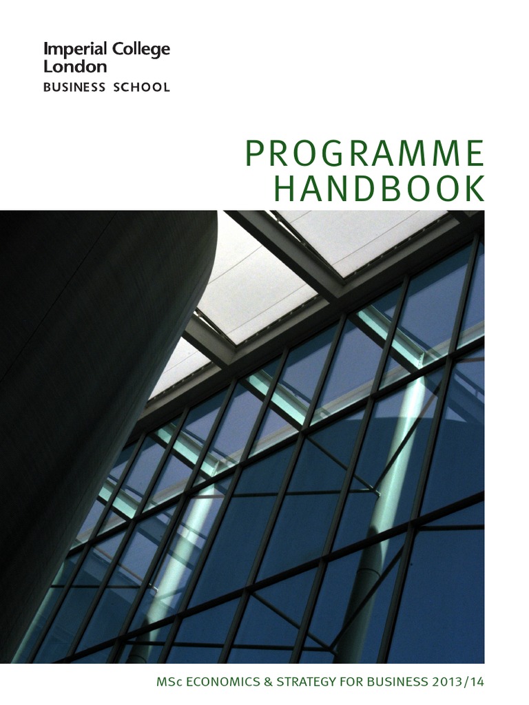 Programme Handbook | PDF | Marketing Strategy | Strategic Management