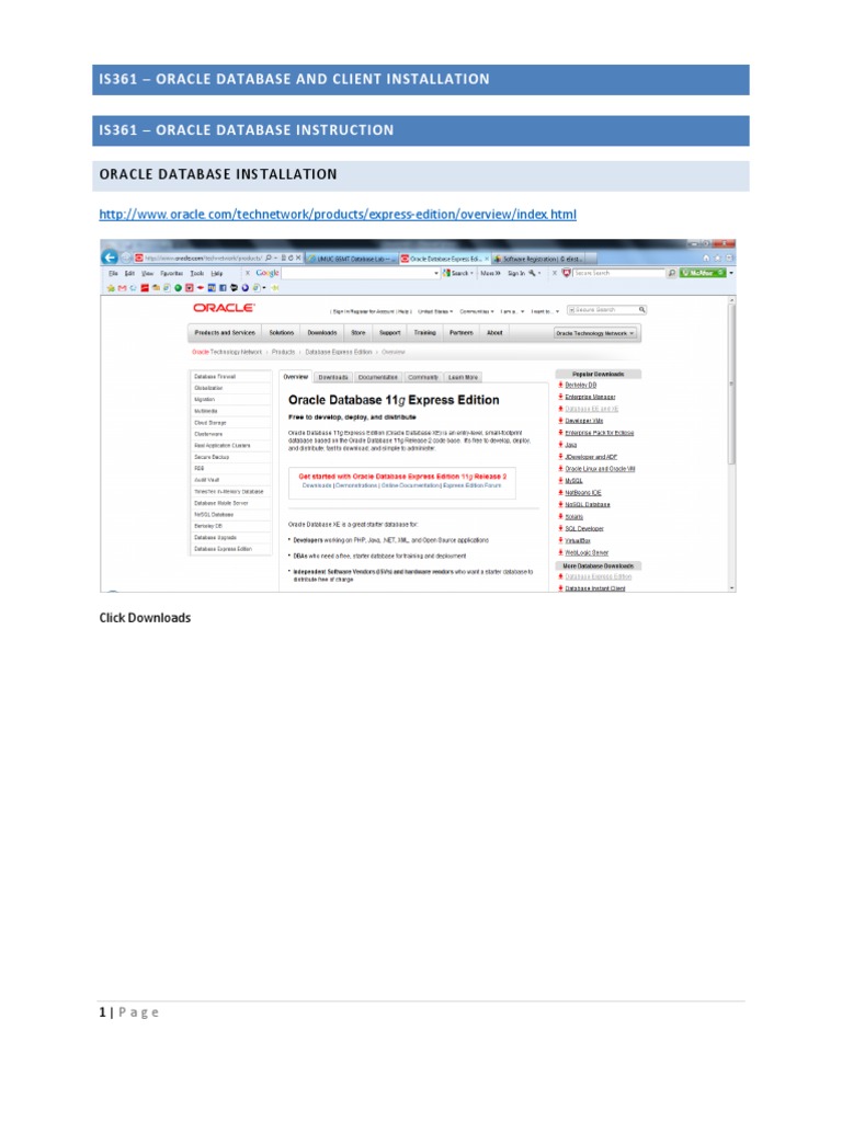 Oracle Installation Pdf Oracle Corporation Microsoft Windows
