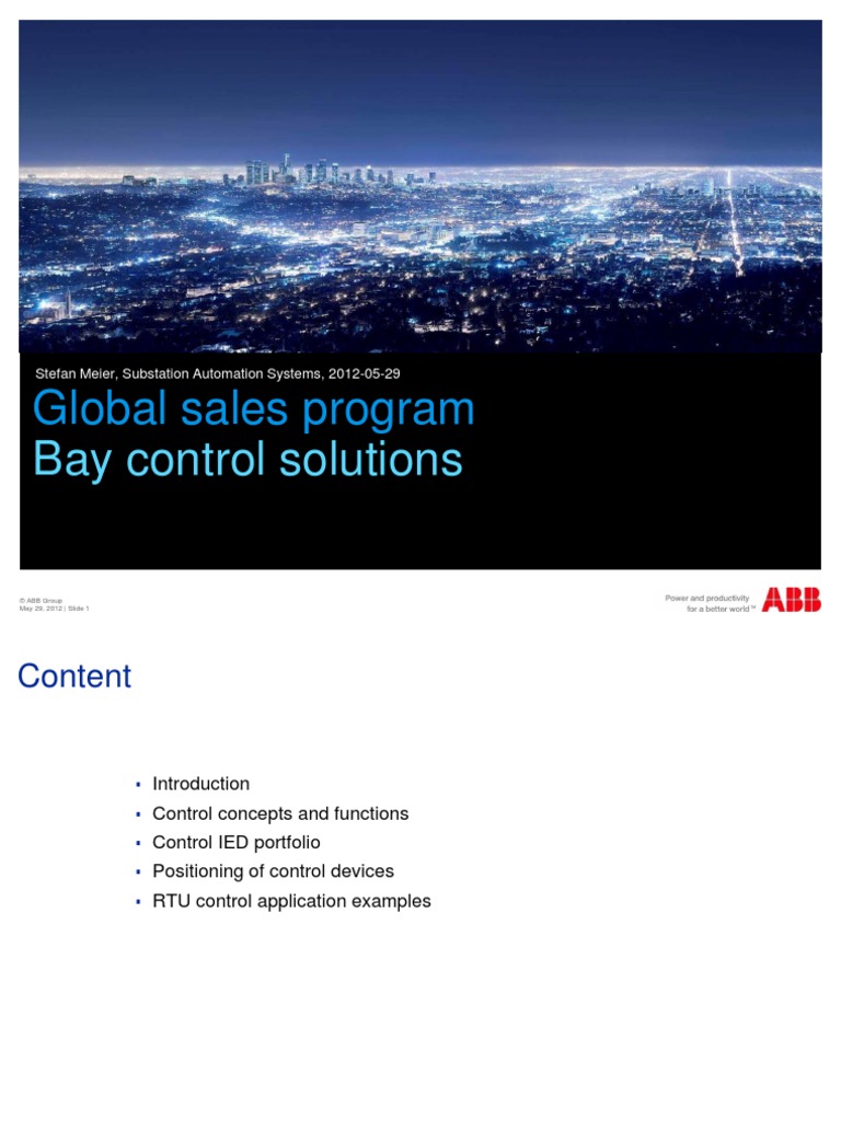 CHP050 Substation Automation Systems - Day 2 - Bay Control Solutions ...