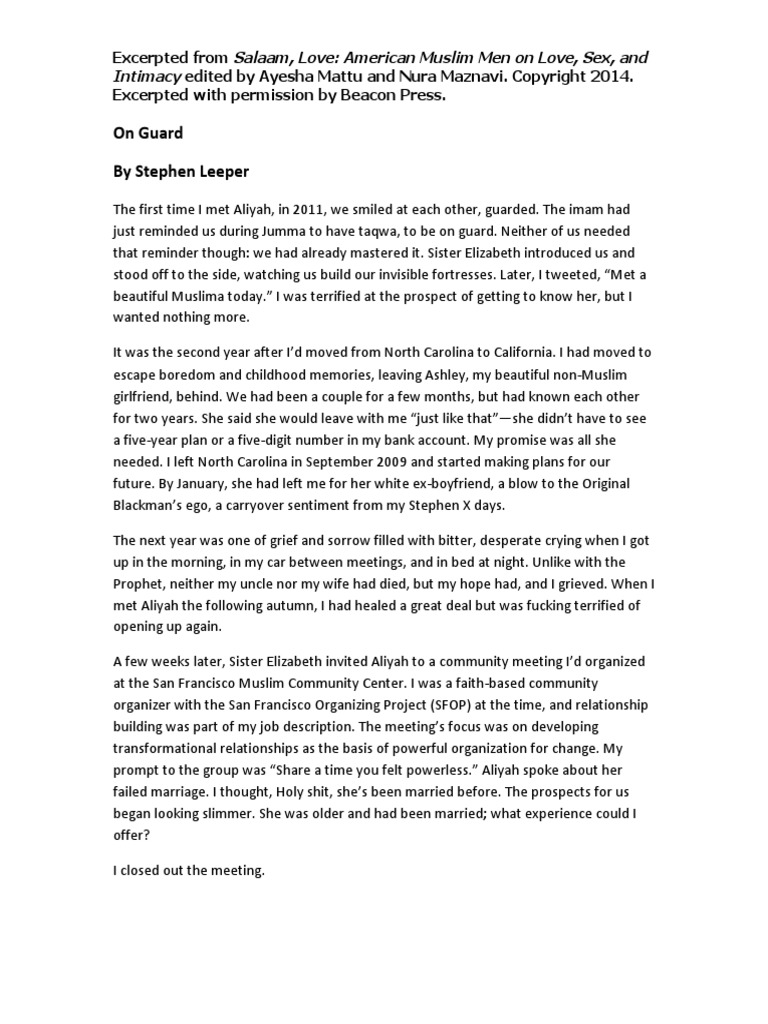'On Guard' by Stephen Leeper From "Salaam, Love: American Muslim Men On ...