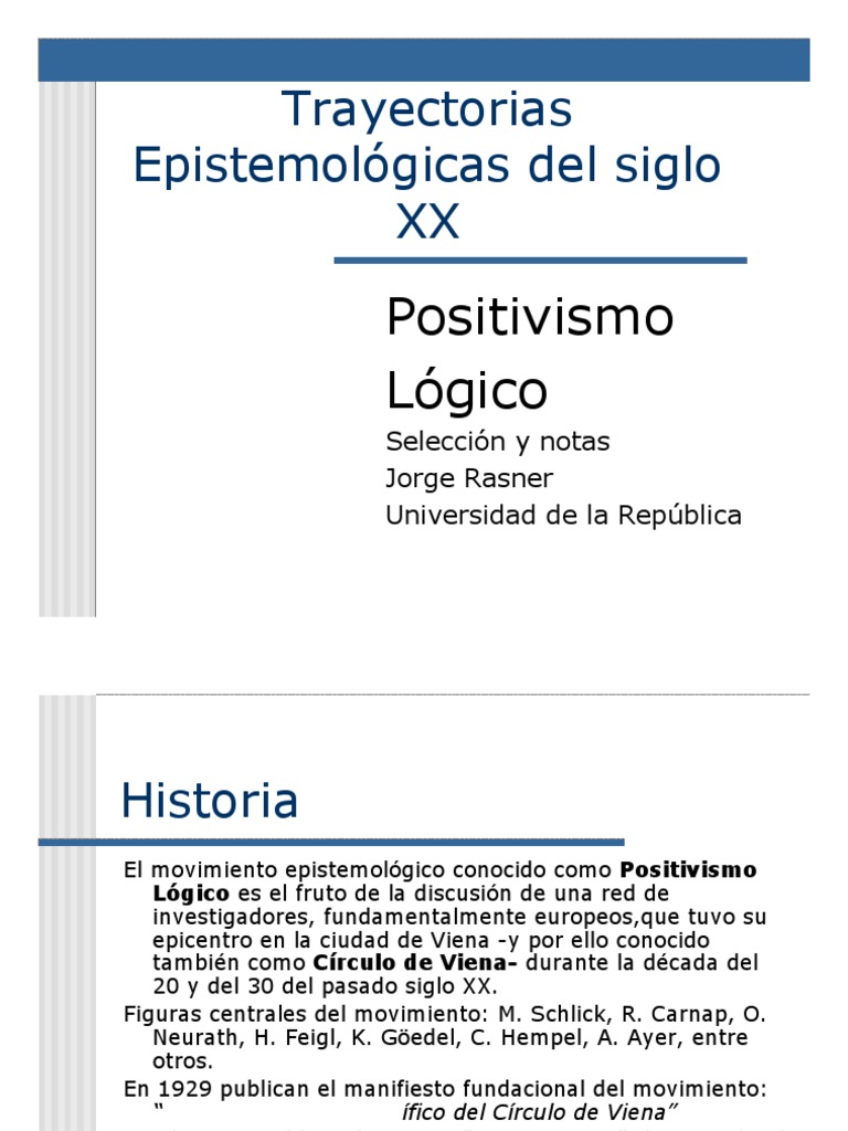 Positivismo Logico | Empirismo | Filosofía occidental