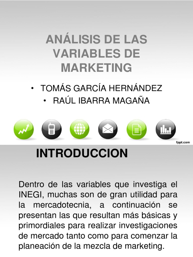 Variables de La Mercadotecnia | PDF | Marketing | Mercado (economía)