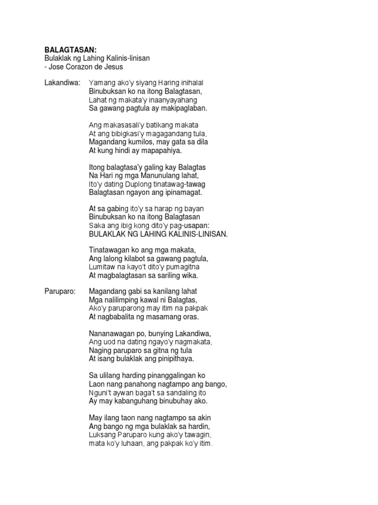 BALAGTASAN | PDF