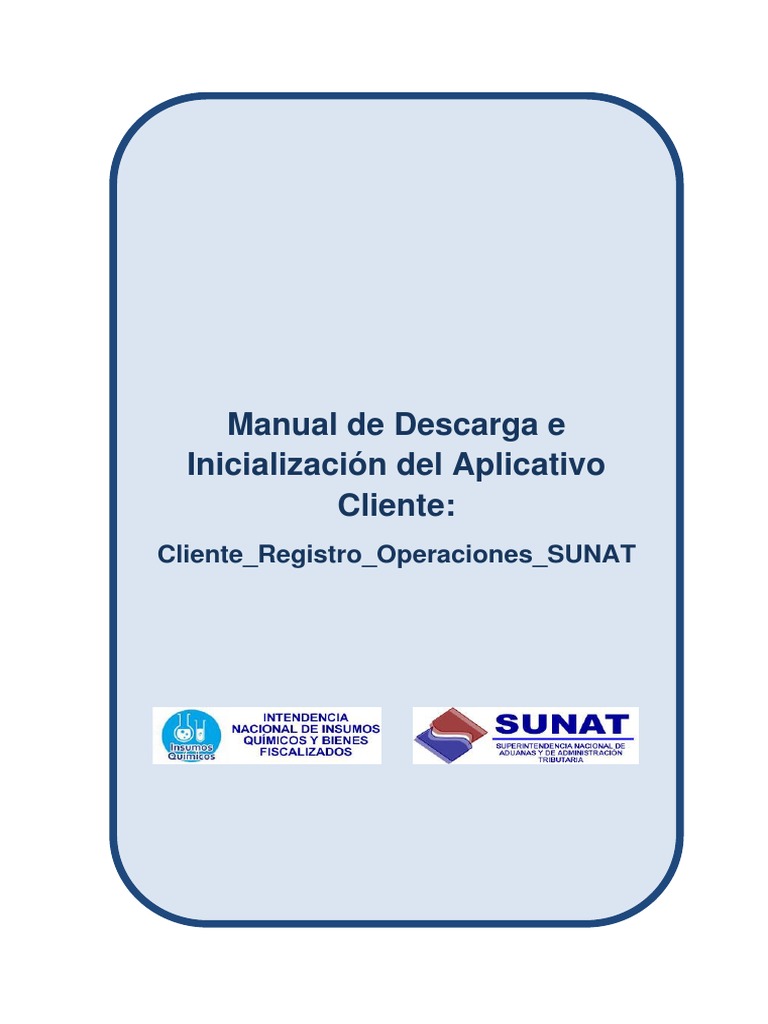 Sunat IQBF Manual 002 DescargaEInicializacionDelAplicativoCliente ...