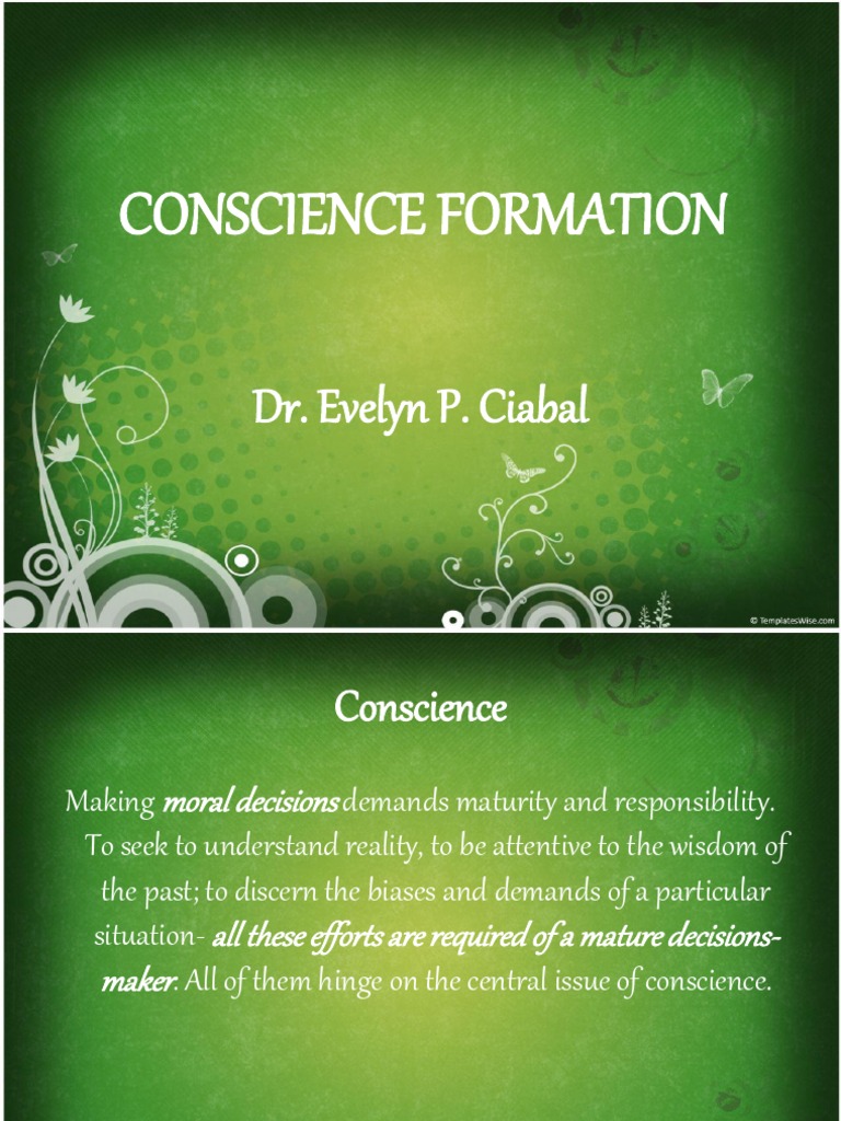 Conscience Formation | PDF | Conscience | Good And Evil