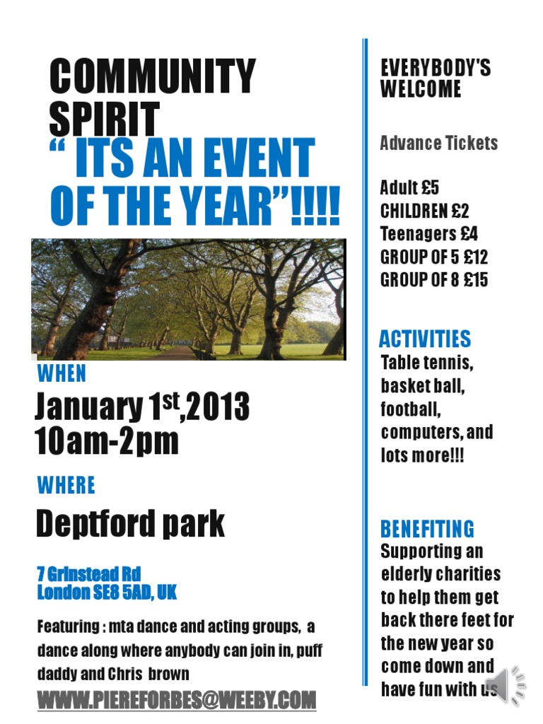 Community Spirit Event 2013 | PDF | Sports & Recreation | Cooking, Food ...