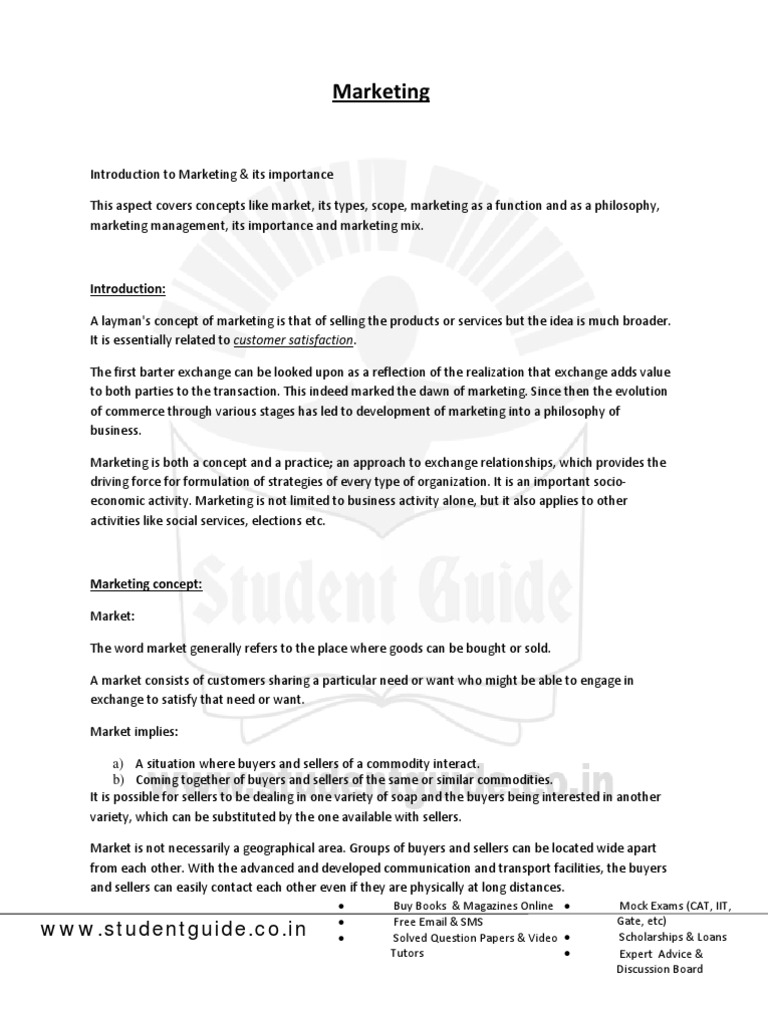 Marketing Fundamentals | PDF | Sales | Marketing