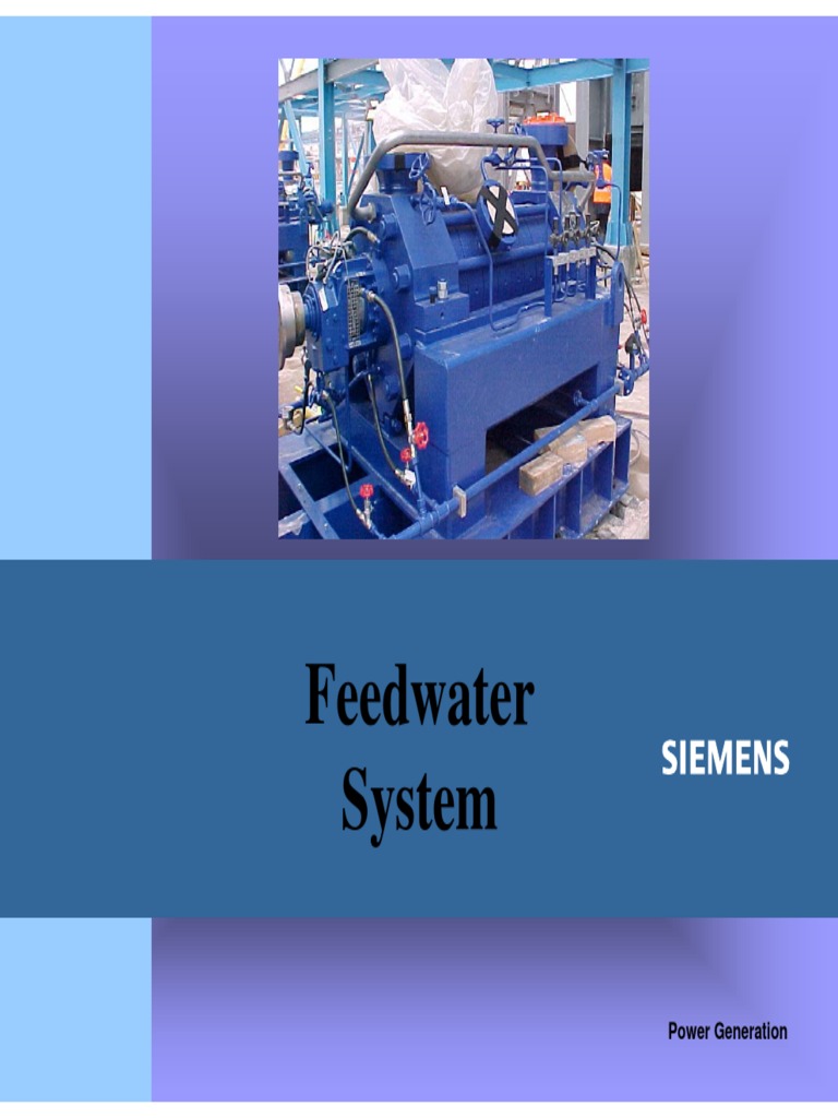 An Overview and Operating Instructions for the Feedwater System | PDF ...