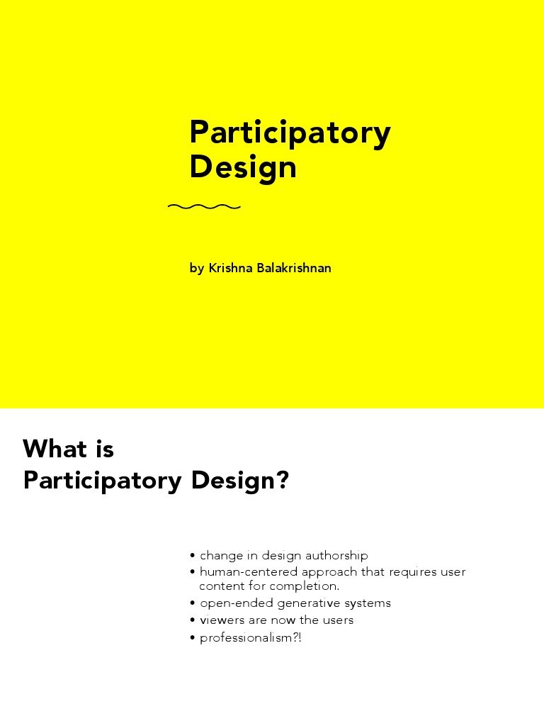 Participatory Presentation | PDF | Visualization (Graphics) | Design