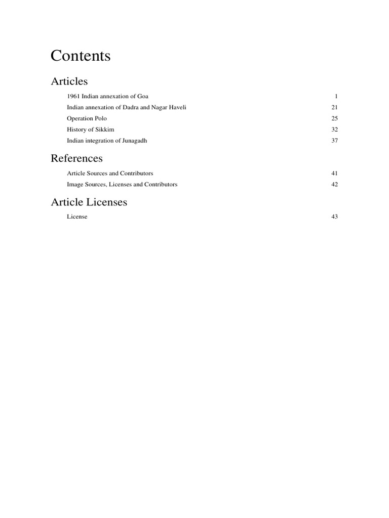 1961 Indian Annexation of Goa | PDF | Military Forces | National Security