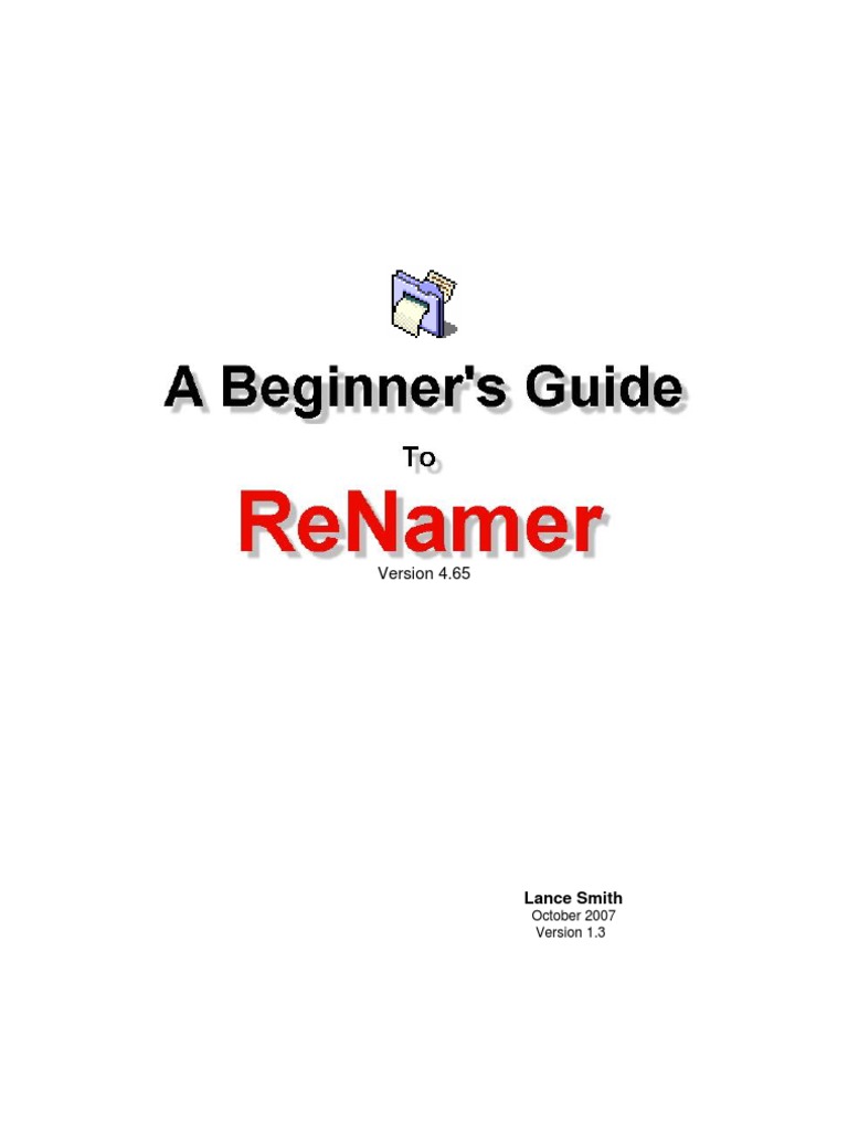 Beginner's Guide v1.3 | PDF | Dvd | Regular Expression