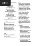 PUP Vision, Mission, and Other Values | PDF | Career & Growth | Social ...