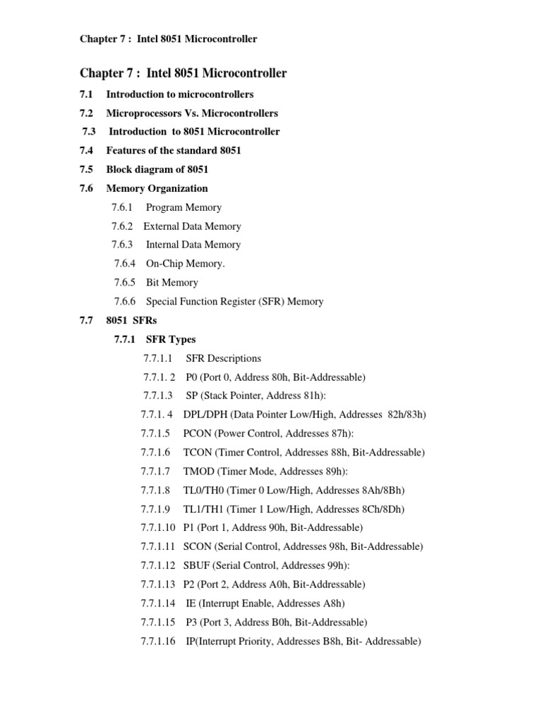 8051 | PDF | Microcontroller | Random Access Memory