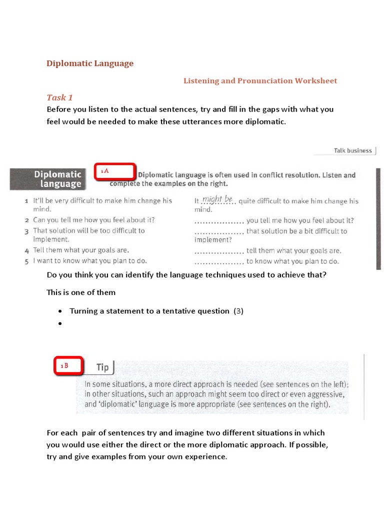Diplomatic Language | PDF