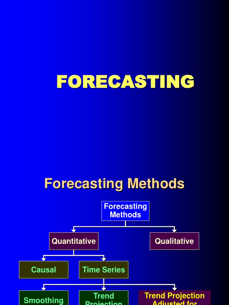 Forecasting Methods | PDF | Forecasting | Linear Trend Estimation