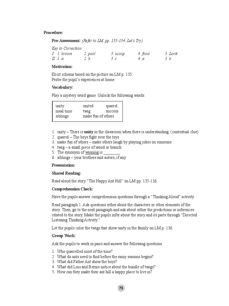 Unit 2 - Lessons - 6-10 (Pp. 75-80) | PDF | Epistemology | Behavior ...