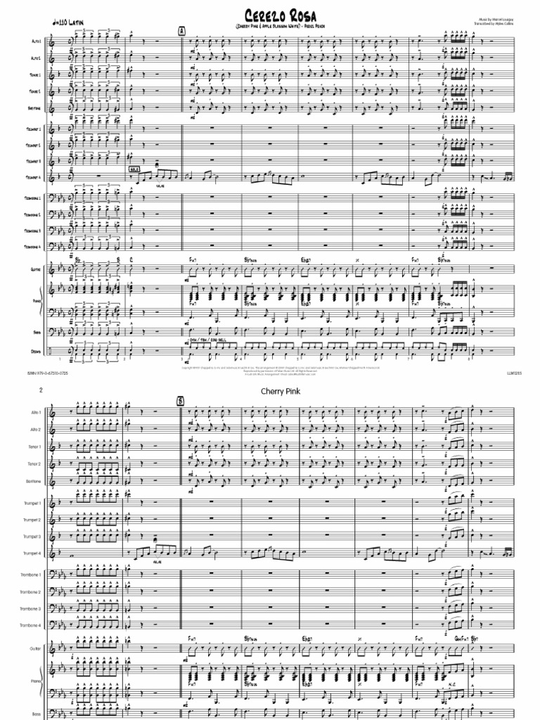 Cerezo Rosa Big Band Chart