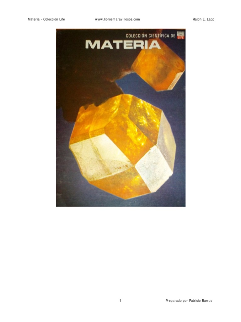 Materia - Coleccion Life - Ralph E Lapp | PDF | Alquimia | Importar