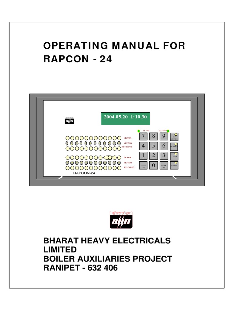 Rapcon-24 Usermanual | PDF | Input/Output | Timer