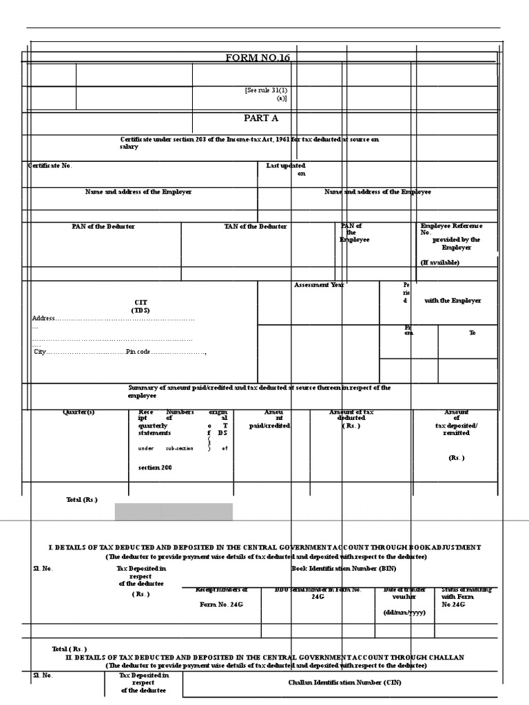 Form No.16: Part A | PDF | Business | Computing And Information Technology