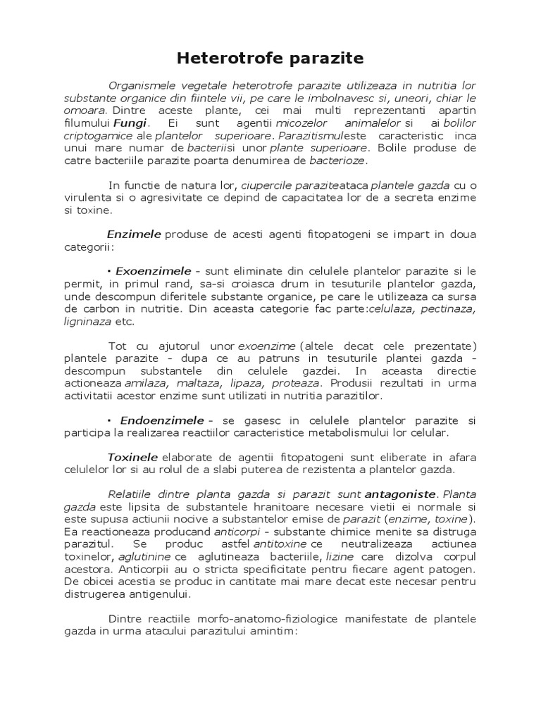 Plante Superioare Parazite | PDF