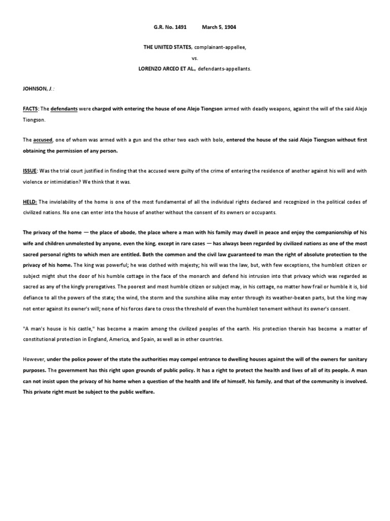 c2 Cases 3 | PDF | Search And Seizure | Search Warrant