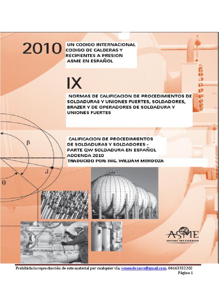 Asme Ix-2010-Español | PDF