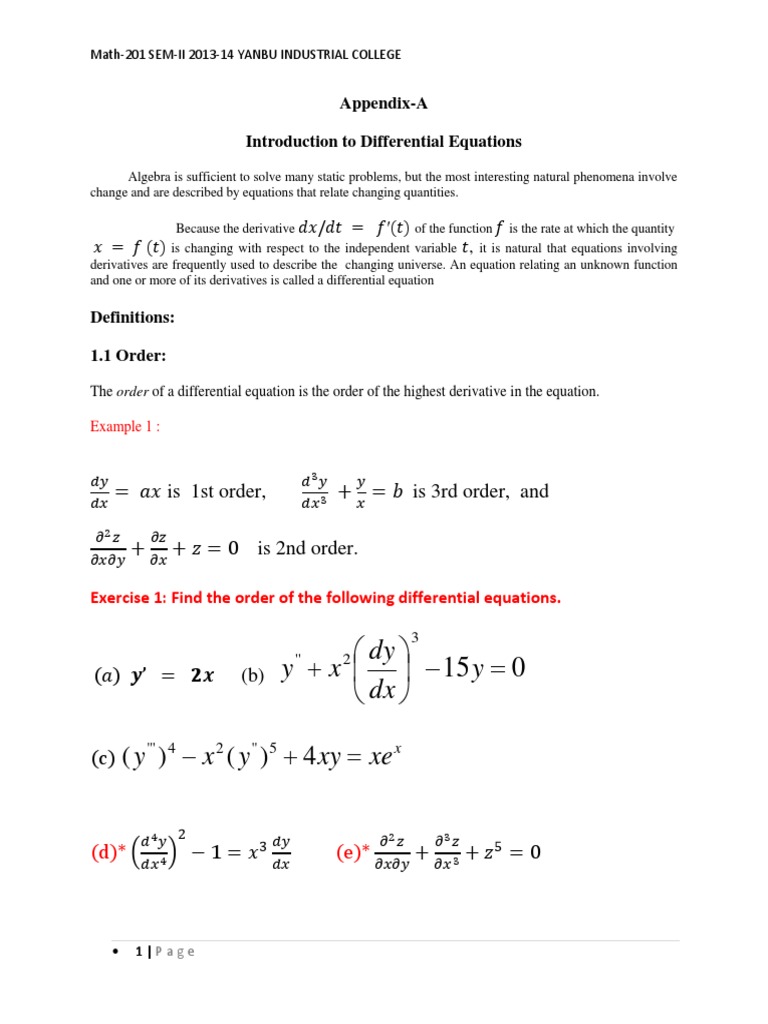 Appendix | Download Free PDF | Nonlinear System | Equations